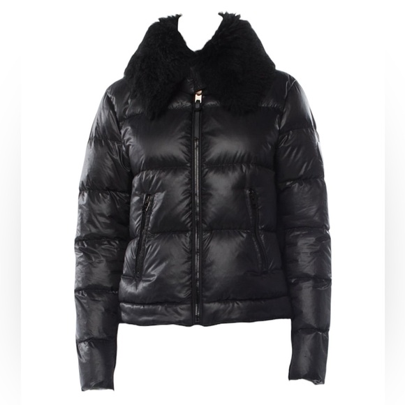 Coach | Jackets & Coats | Coach Black Puffer Jacket With Fur Collar ...